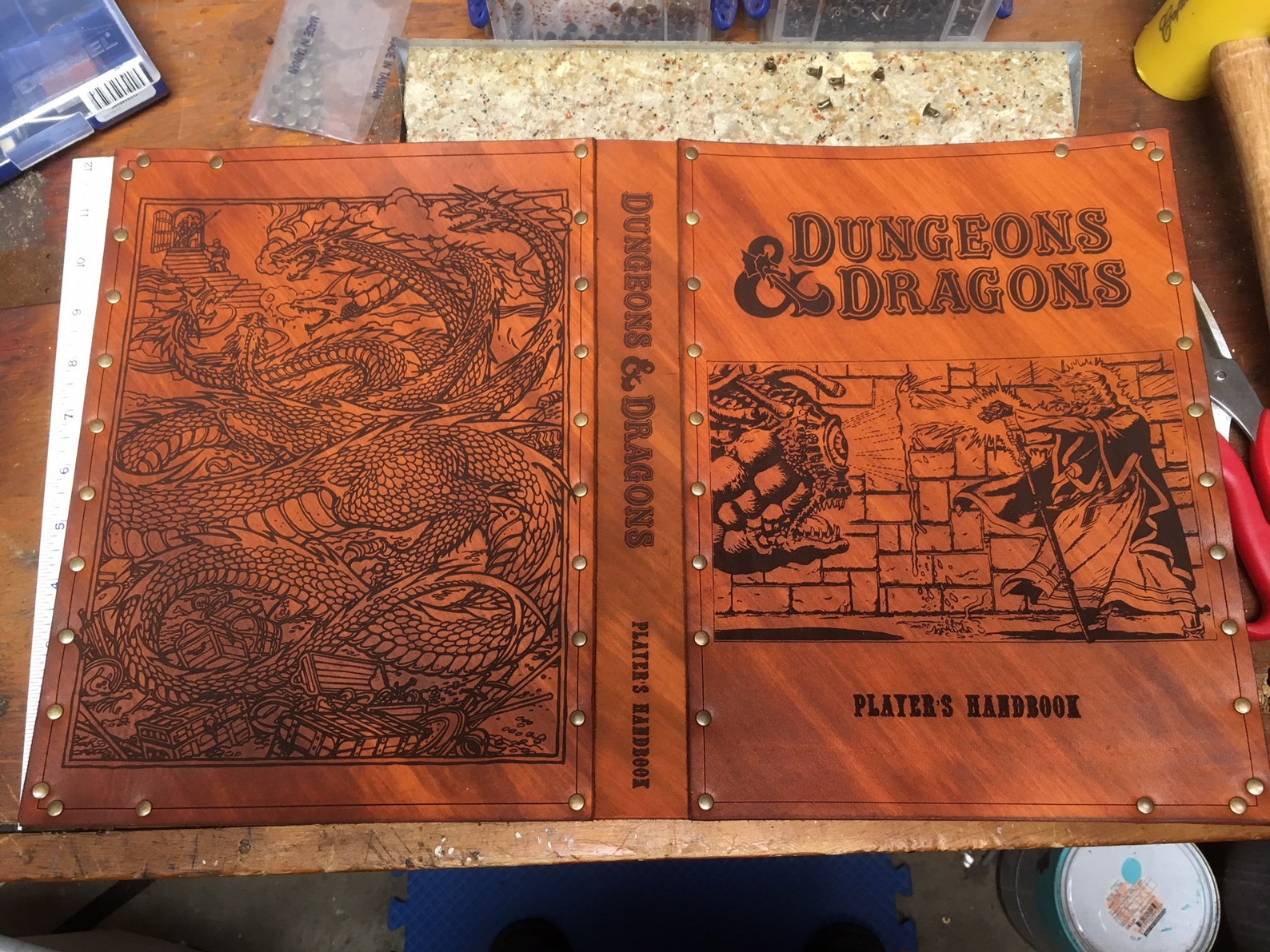 Leather Cover for Dungeons and Dragons Fifth Edition Players | Etsy