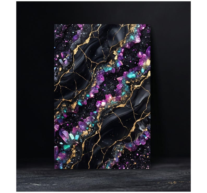Galaxy Geode Tumbler Wrap | Luxury Crystal Sublimation PNG (digital ...