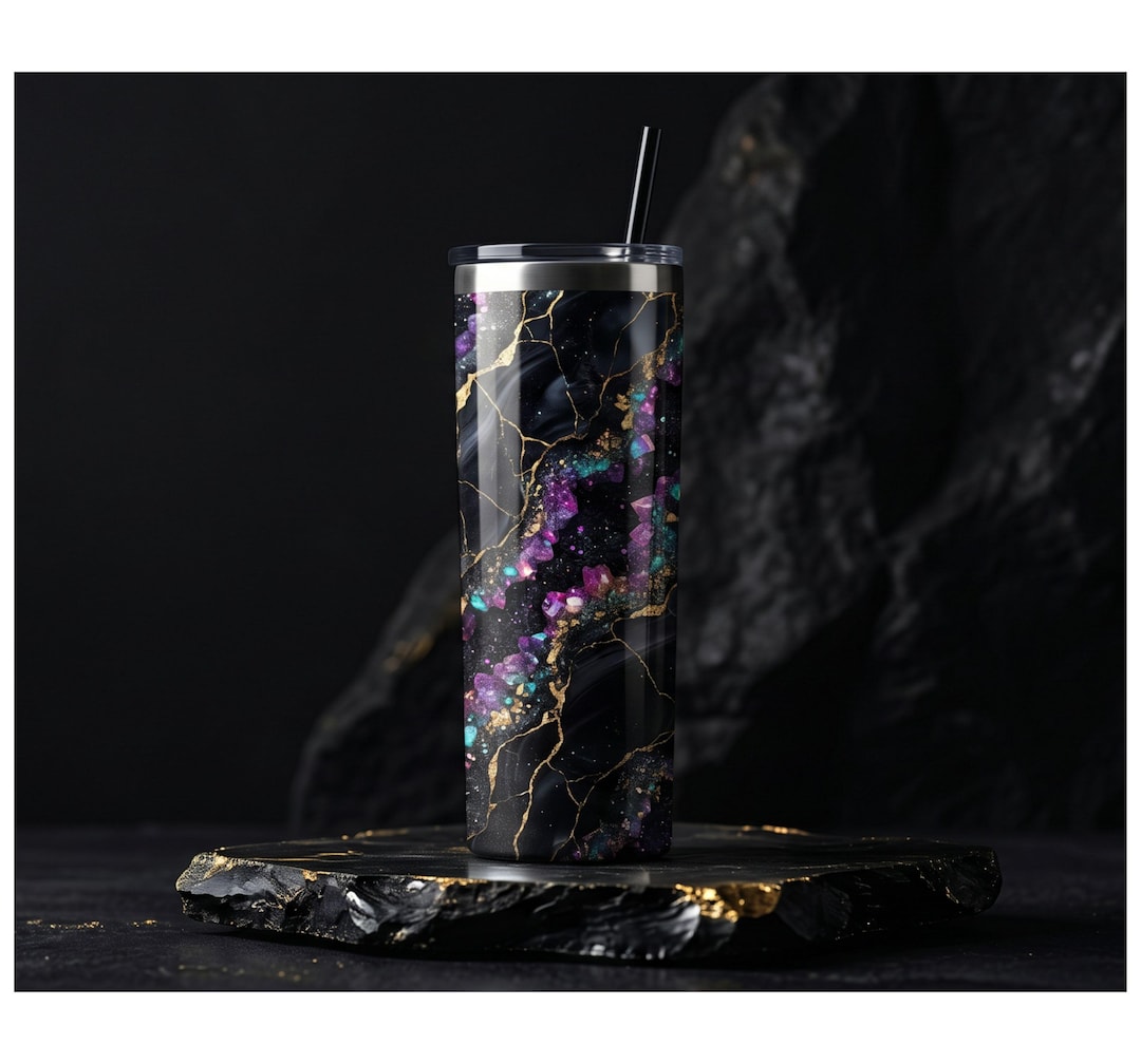 Galaxy Geode Tumbler Wrap | Luxury Crystal Sublimation PNG (digital ...