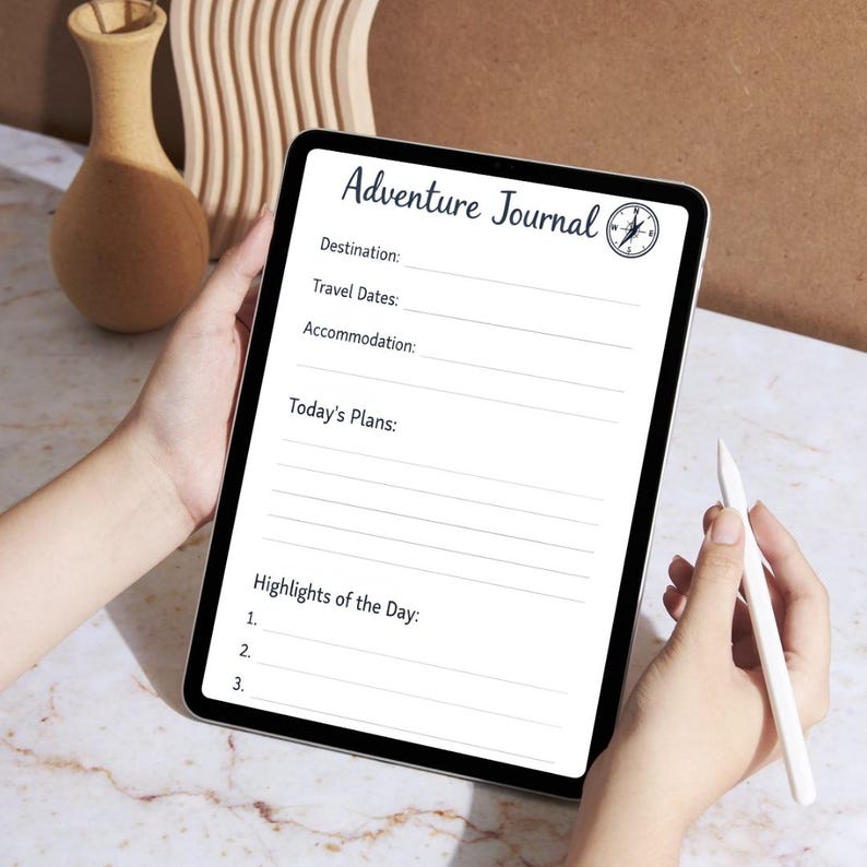 Travel Journal Planner | Trip Itinerary Organizer (PDF PNG) - Etsy