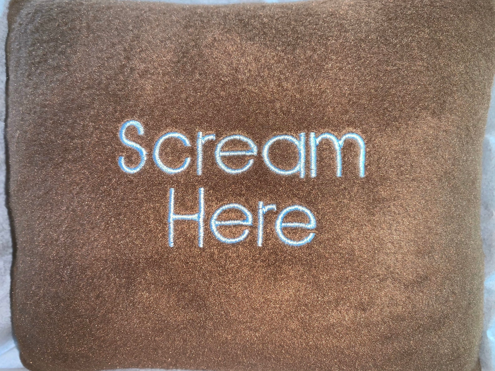 Scream Here Stress Relief pillows | Etsy