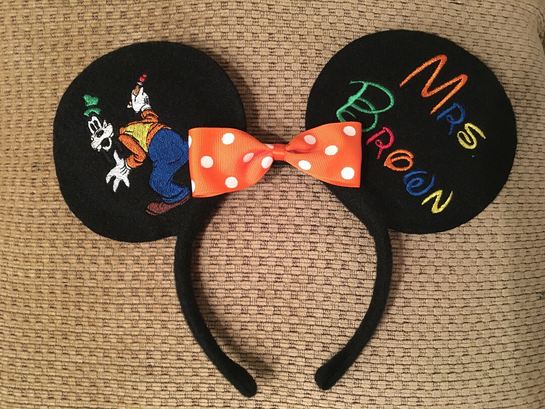 Goofy Inspired Boy or Girl Personalized Mouse Ears Headbands - Etsy