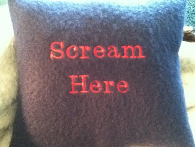 Scream Here Stress Relief Pillows - Etsy