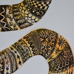 Large Snake Woodcut Limited Edition Print - Etsy UK