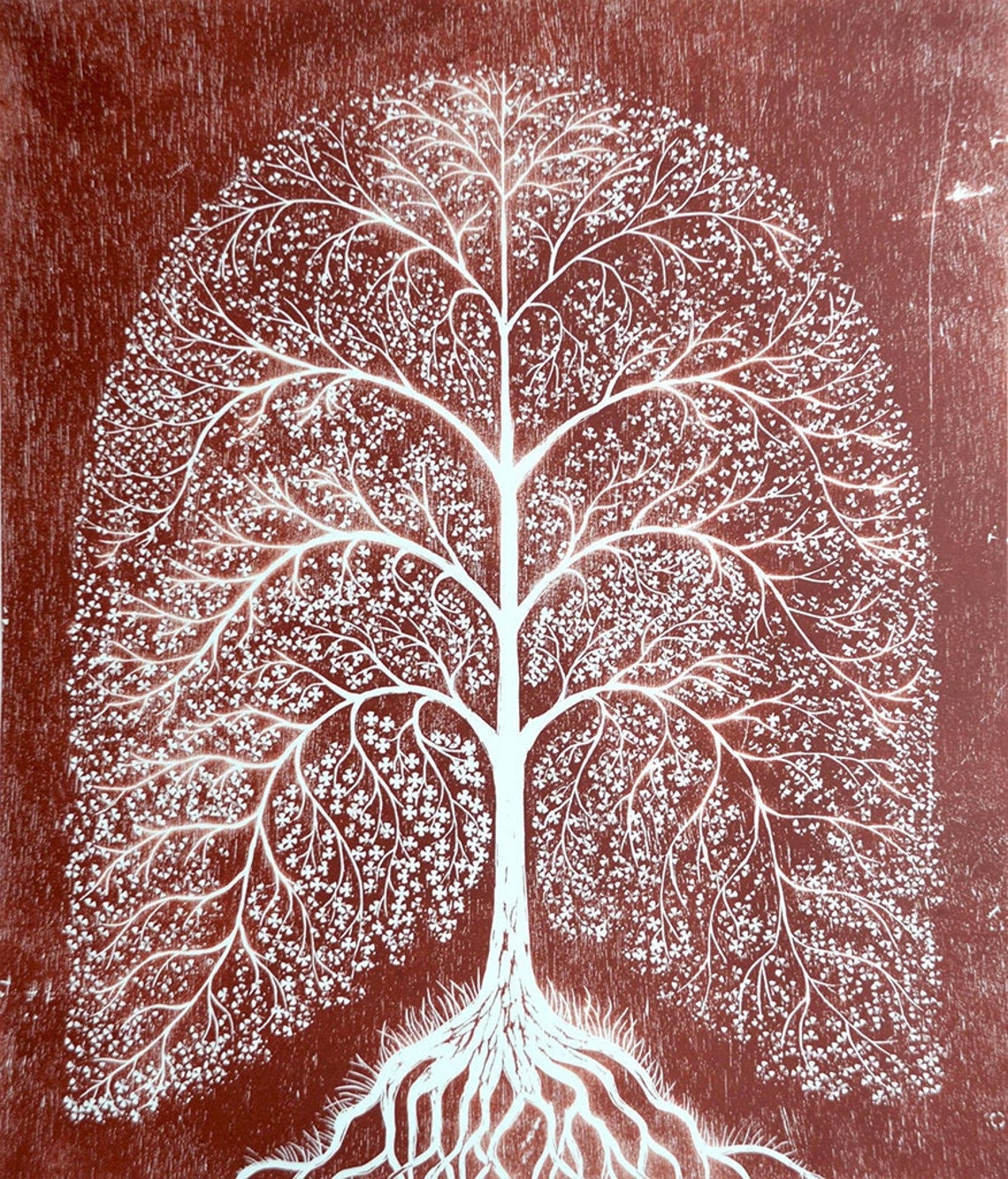 Indian Tree Limited Edition Woodcut - Etsy