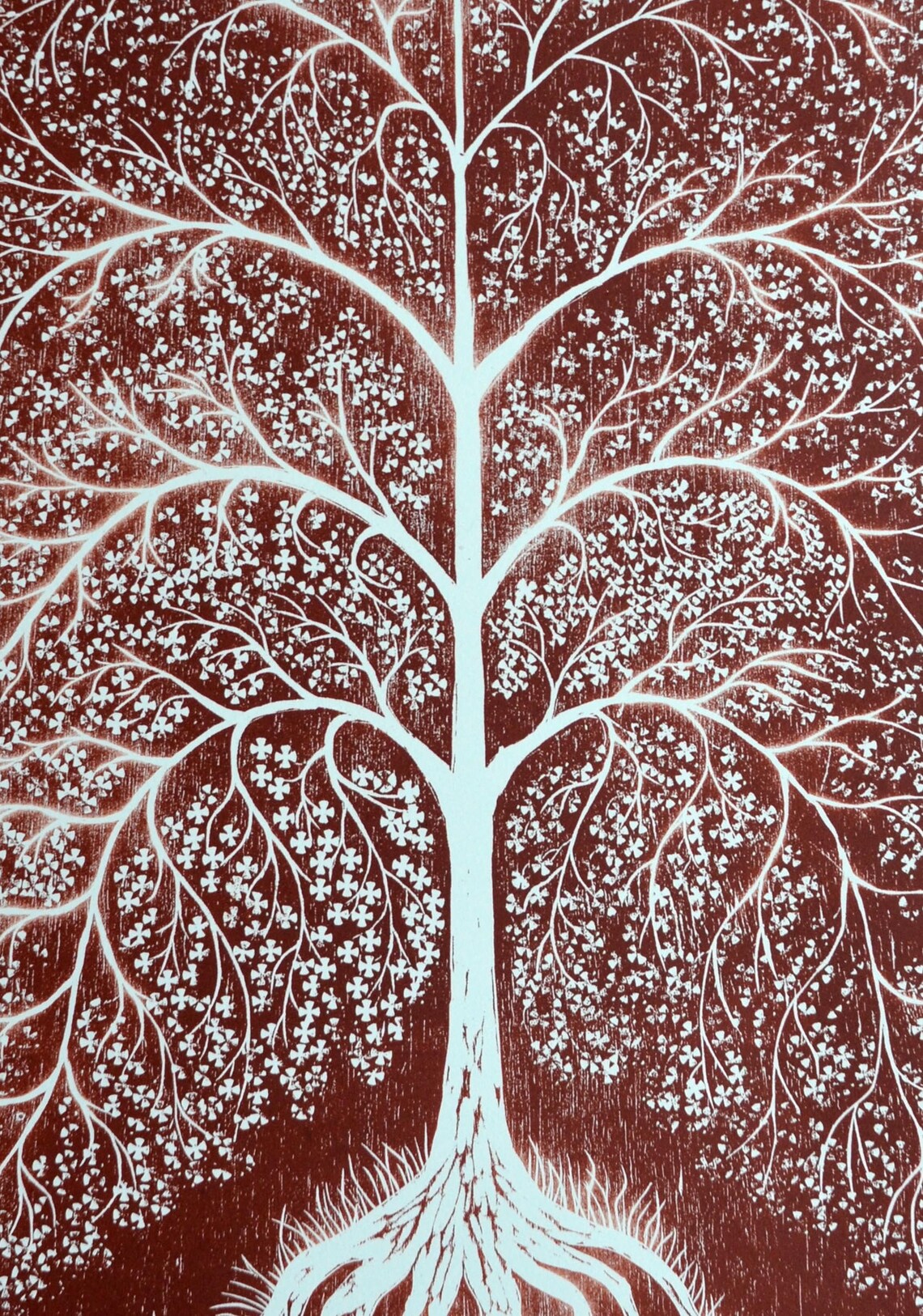 Indian Tree Limited Edition Woodcut - Etsy