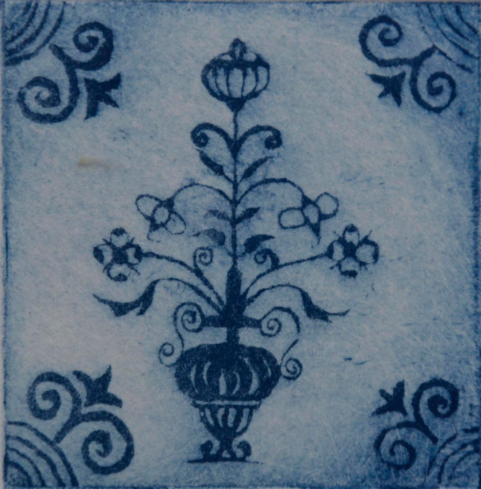 Multi-plate Limited Edition Etching 'blue Tiles' - Etsy