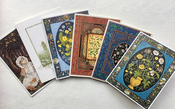 Pack of 6 Assorted Cards Blank Inside - Etsy