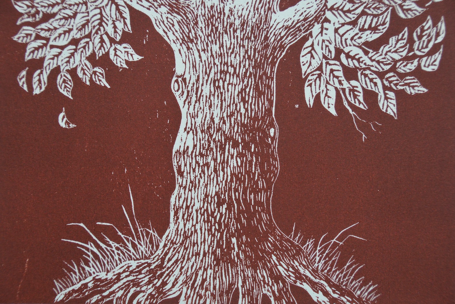 Limited Edition Woodcut Print of Tree - Etsy