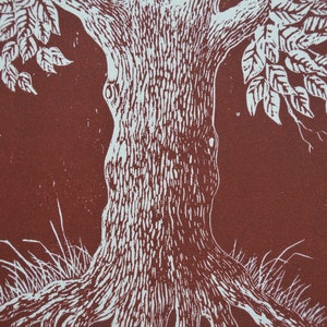 Limited Edition Woodcut Print of Tree - Etsy