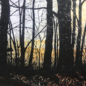 At the End of the Day, Sunset Solar Etching - Etsy