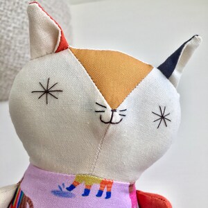 Handmade Pink Cat Doll in Tutu, With or Without Rattle - Cute Cat ...