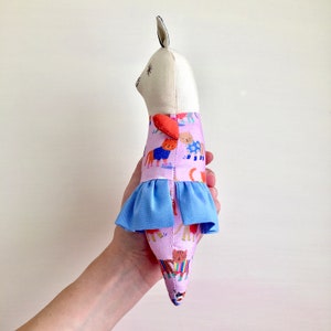 Handmade Pink Cat Doll in Tutu, With or Without Rattle - Cute Cat ...