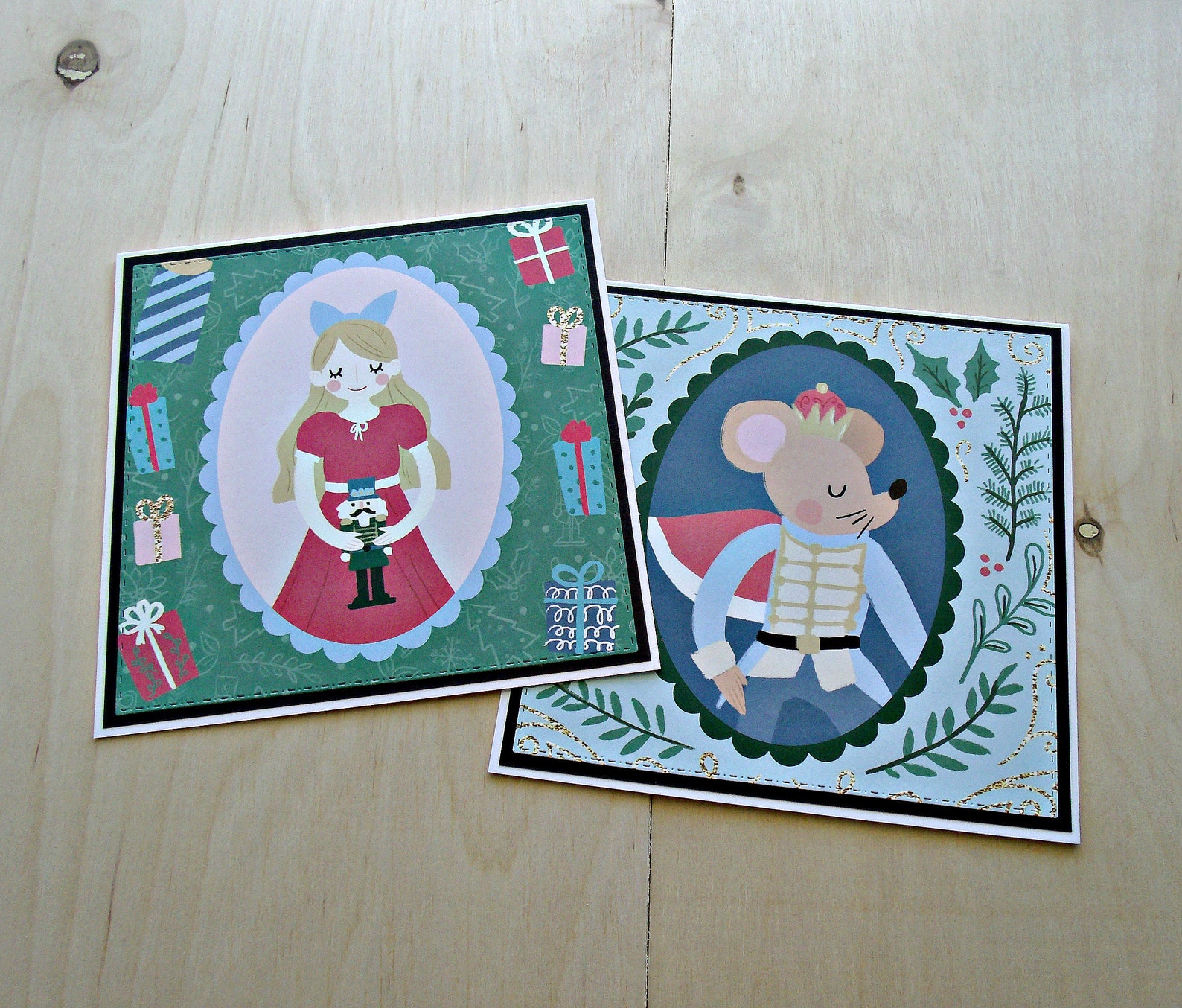 The Nutcracker:set of 5 Christmas Cards With Envelopes,6x6 Variety ...
