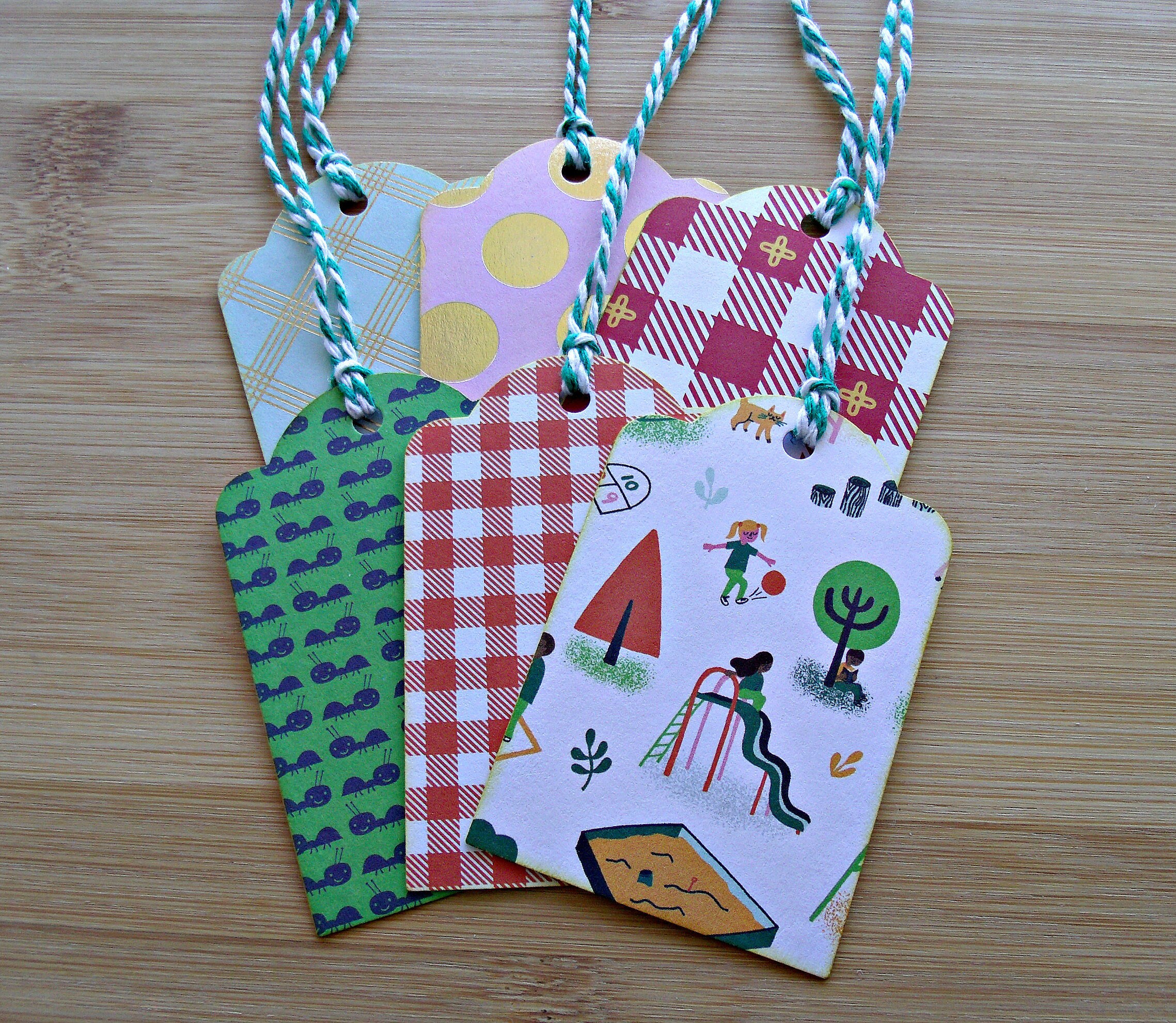 Picnic in the Park:set of 12 All Purpose Gift Tags,variety Hanging Tags ...