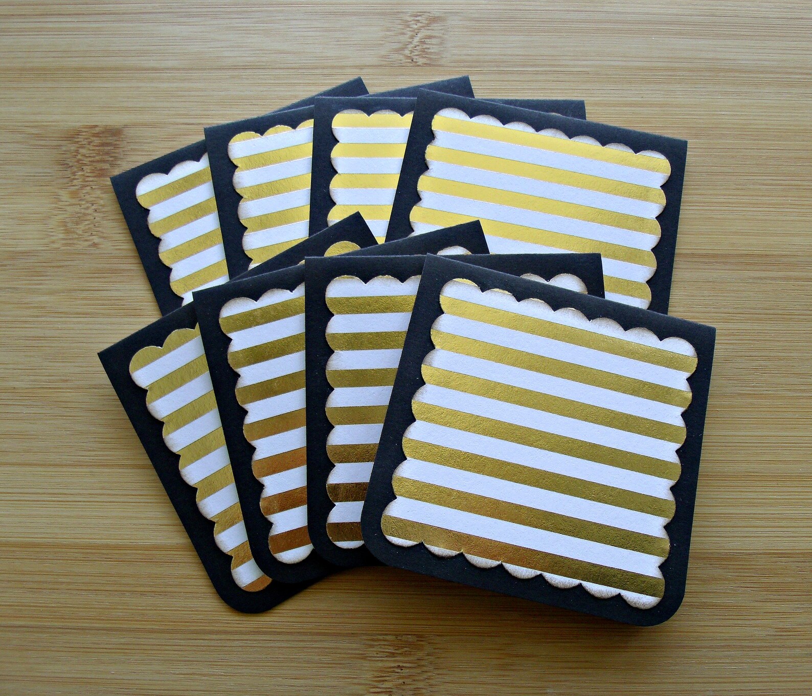 Set of 8 All Purpose Summer Themed Note Cards,3x3 Mini Boxed Cards With ...