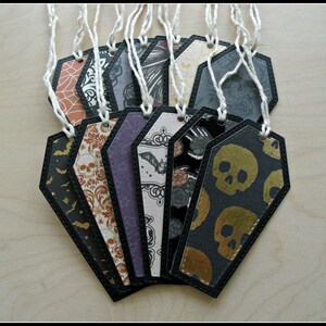 Festive Pine Cone Gift Tags,set of 8,seasonal Stamped Tags,christmas ...