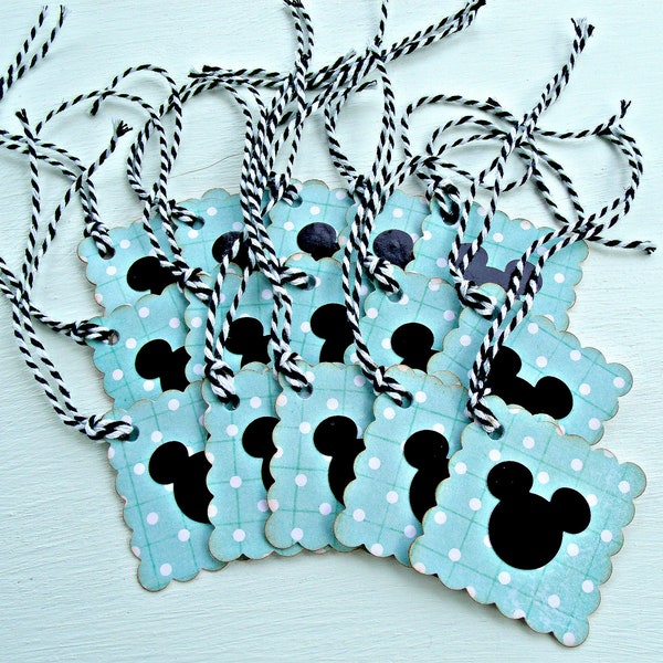 Mickey Mouse Tags - Etsy