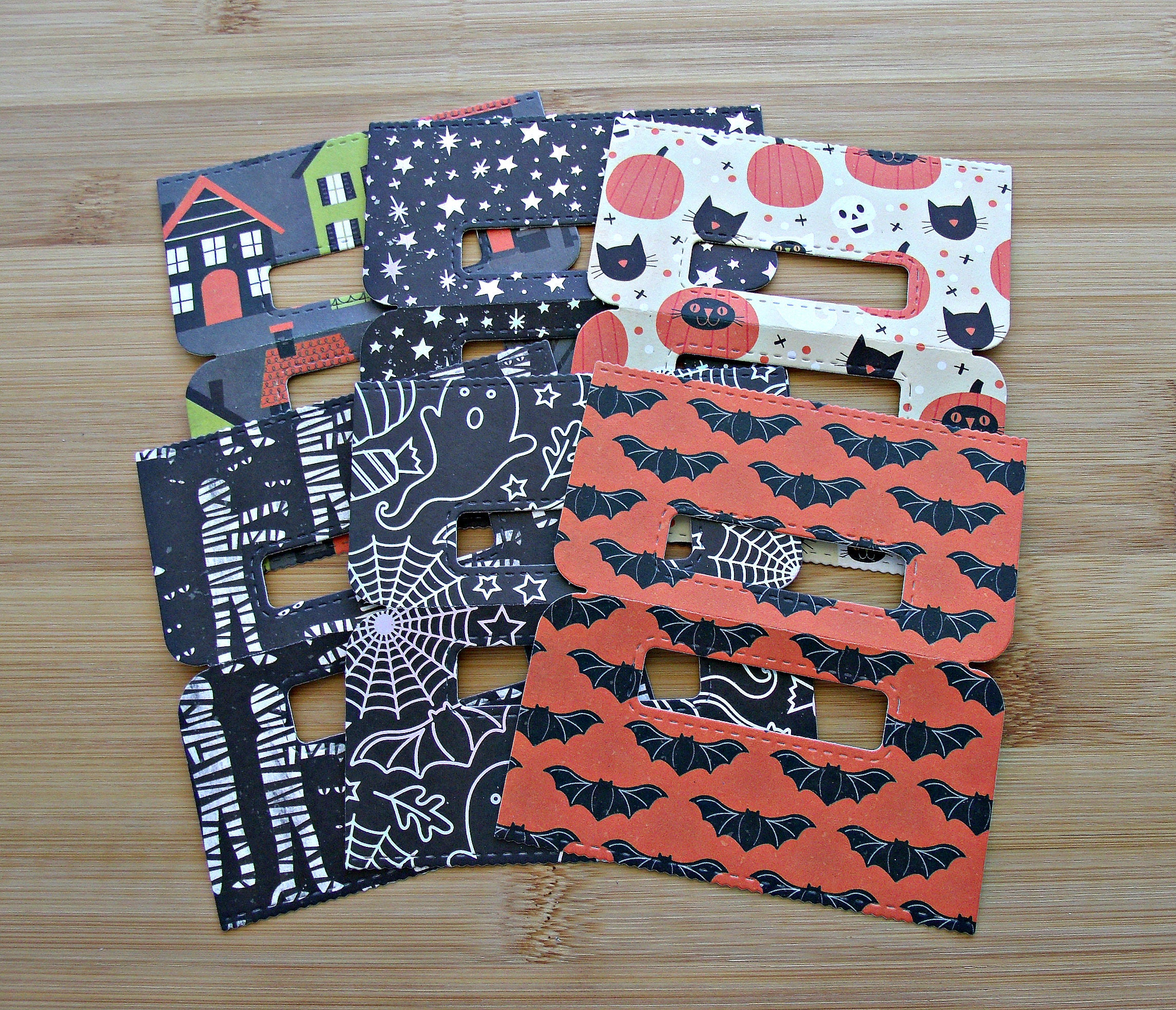 Happy Halloween:set of 12 Treat Bag Toppers,variety Halloween Party ...