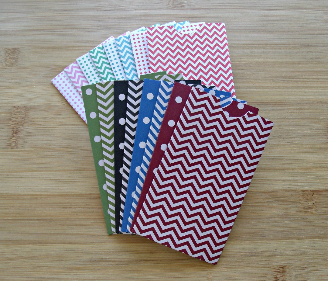 Chevron&polka Dots:variety Paper Pockets,set of 8,for Treats,favors ...