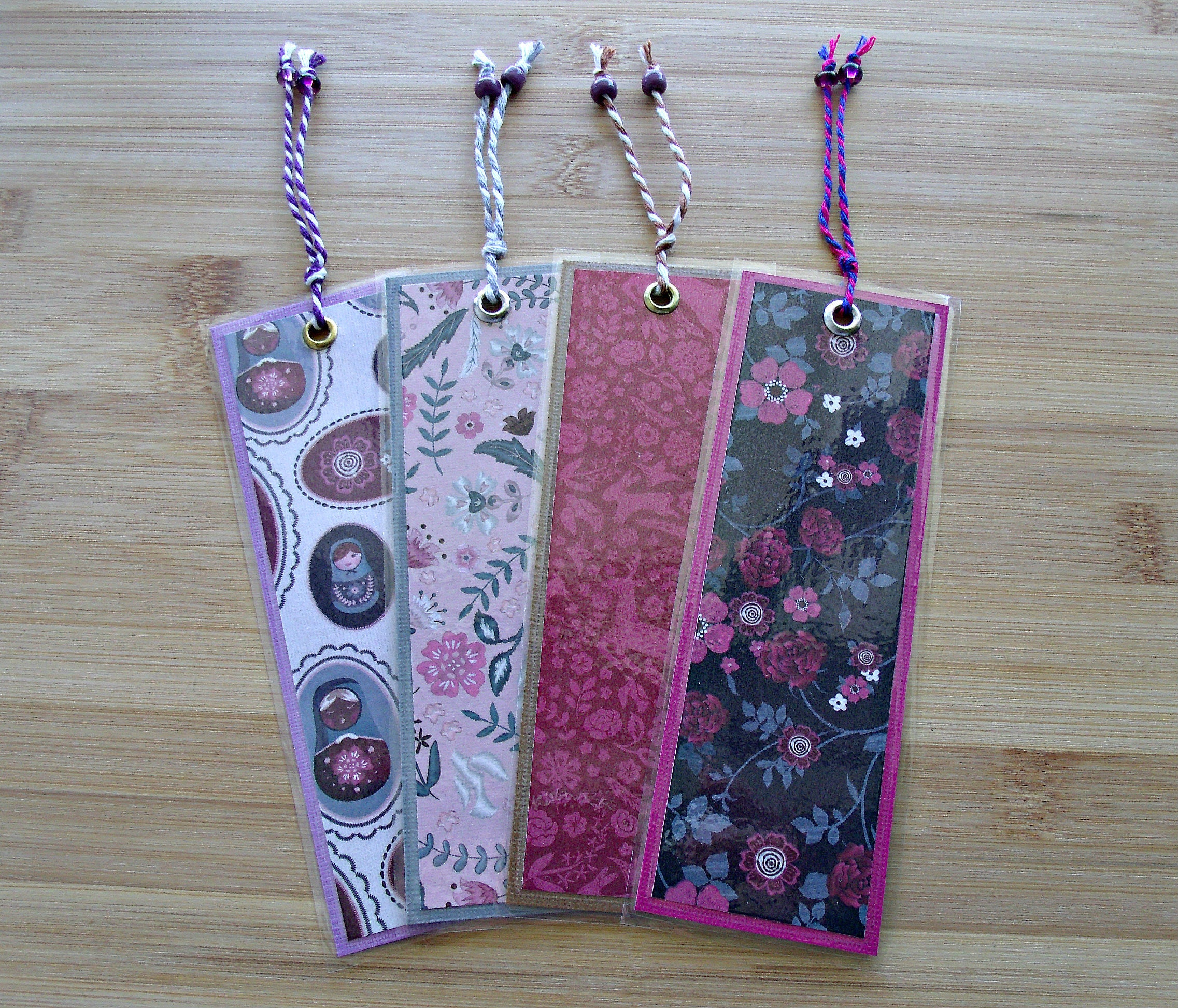 Marishka:set of 4 Laminated Bookmarks,russian Folklor Themed,gift for ...