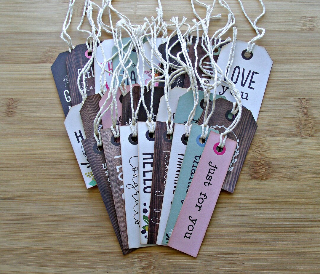 Homemade:set of 24 Variety Bulk Gift Tags,all Purpose Hanging Tags With ...