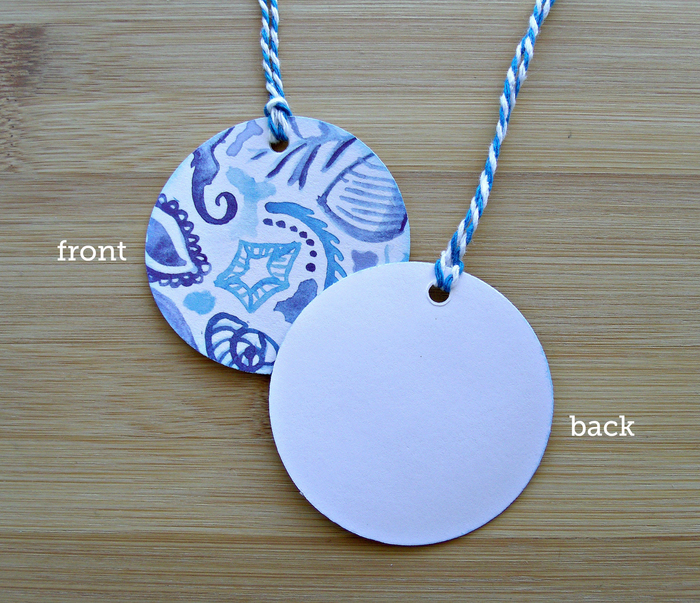 Deep Blue:nautical Gift Tags,set of 10,all Occasion Tags,sea//ocean ...