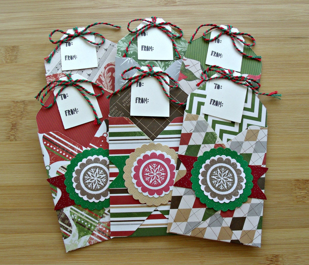 A Very Merry Christmas:holiday Gift Card Holders,set of 6,variety Gift ...