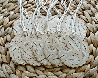 Clam Shell Round Gift Tags Set of 10 - Etsy