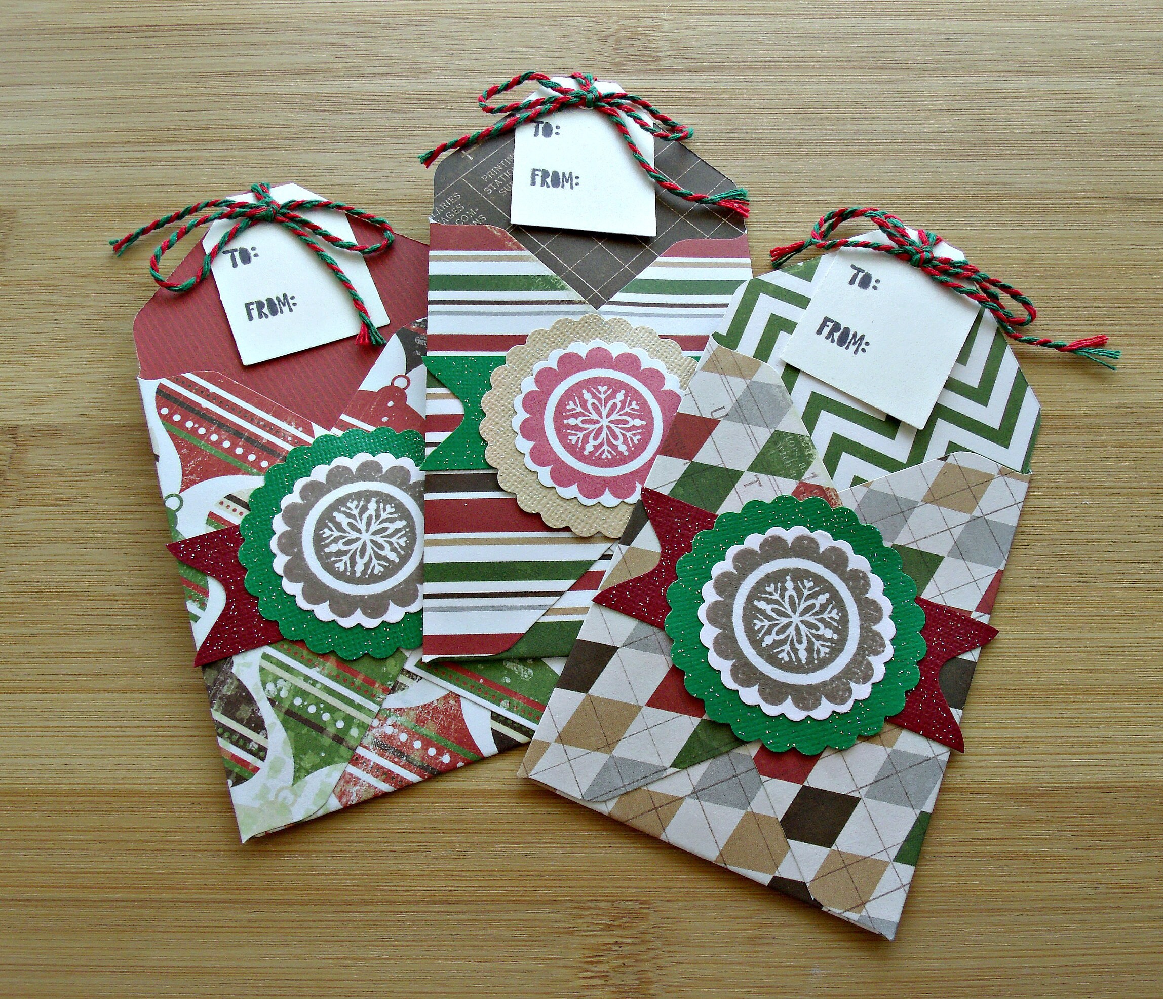A Very Merry Christmas:holiday Gift Card Holders,set of 6,variety Gift ...
