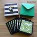 Set of 8 All Purpose Summer Themed Note Cards,3x3 Mini Boxed Cards With ...