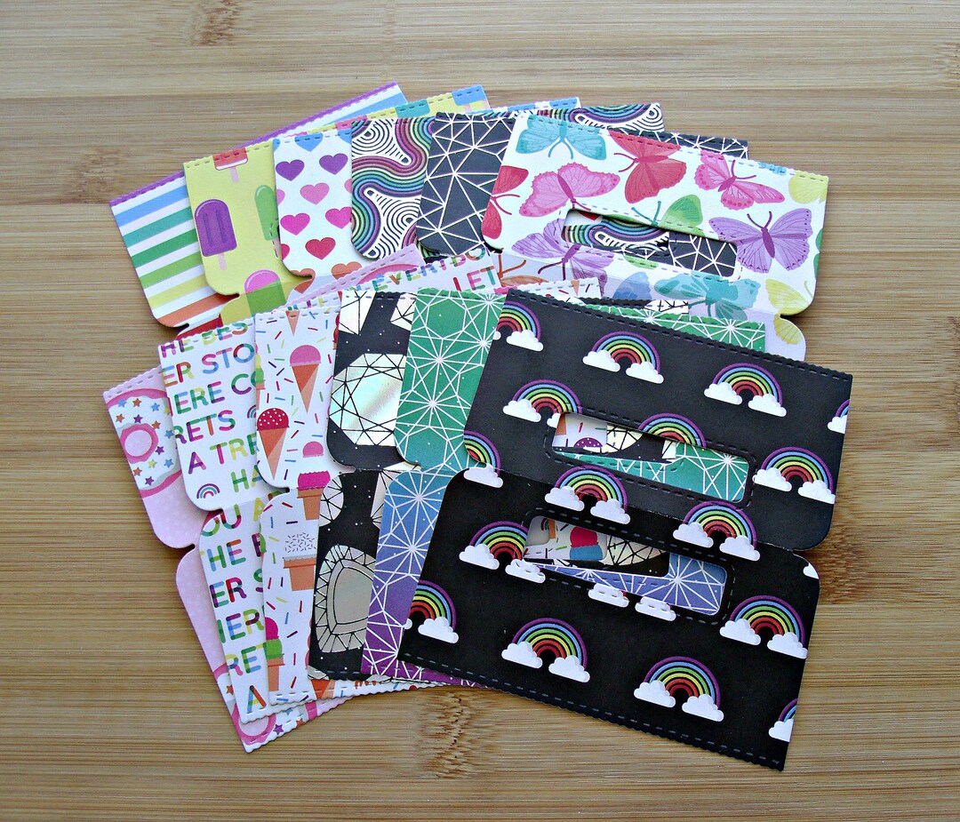 Handmade Treat Bag Toppers: Rainbow Splash Cardstock Party Favors - Etsy