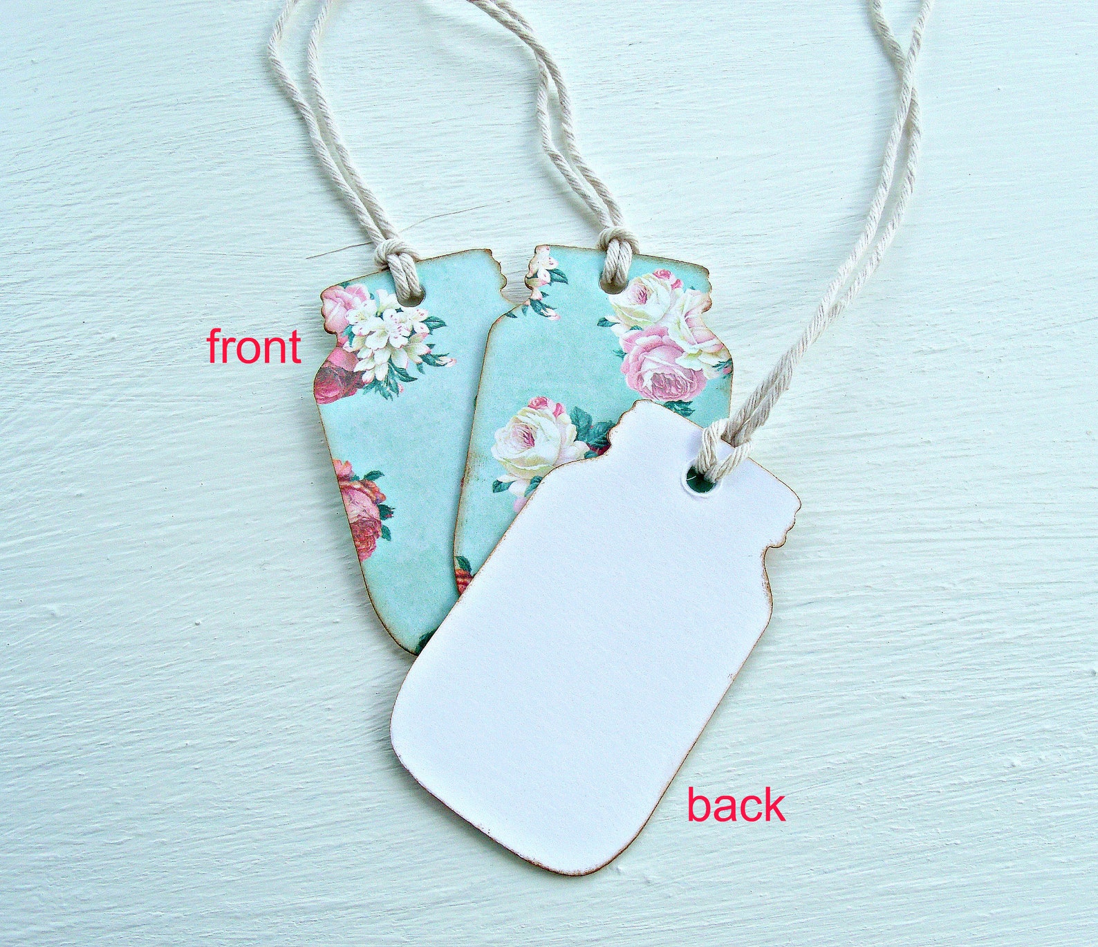 Rose Bouquet:mason Jar Gift Tagsset of 16all Occasion - Etsy