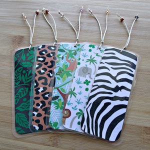Zoo:set of 5 Laminated Bookmarks,printed Cardstock Variety Bookmarks ...