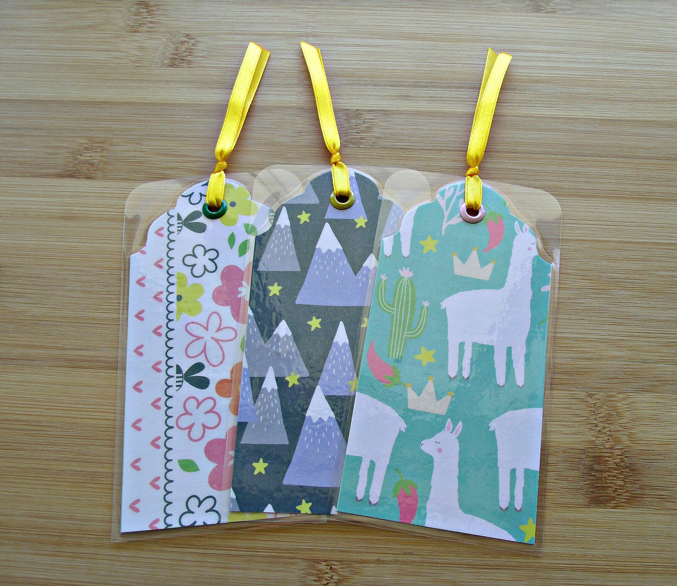 Cool Kids:laminated Bookmarks,set of 3,ribbon Bookmarks,variety ...