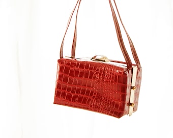 Red Vintage Purse | Etsy