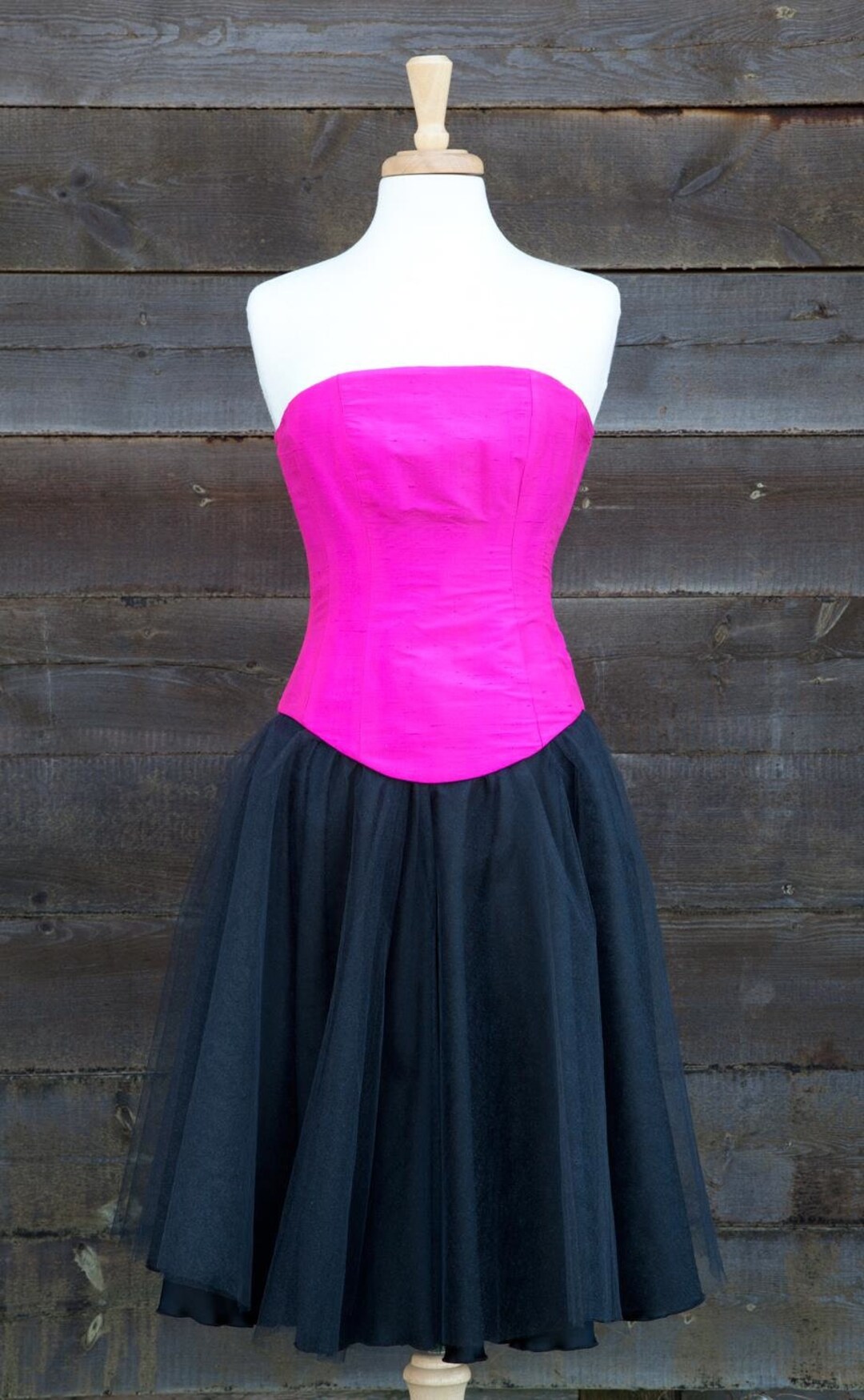 Silk Corset Magenta - Etsy