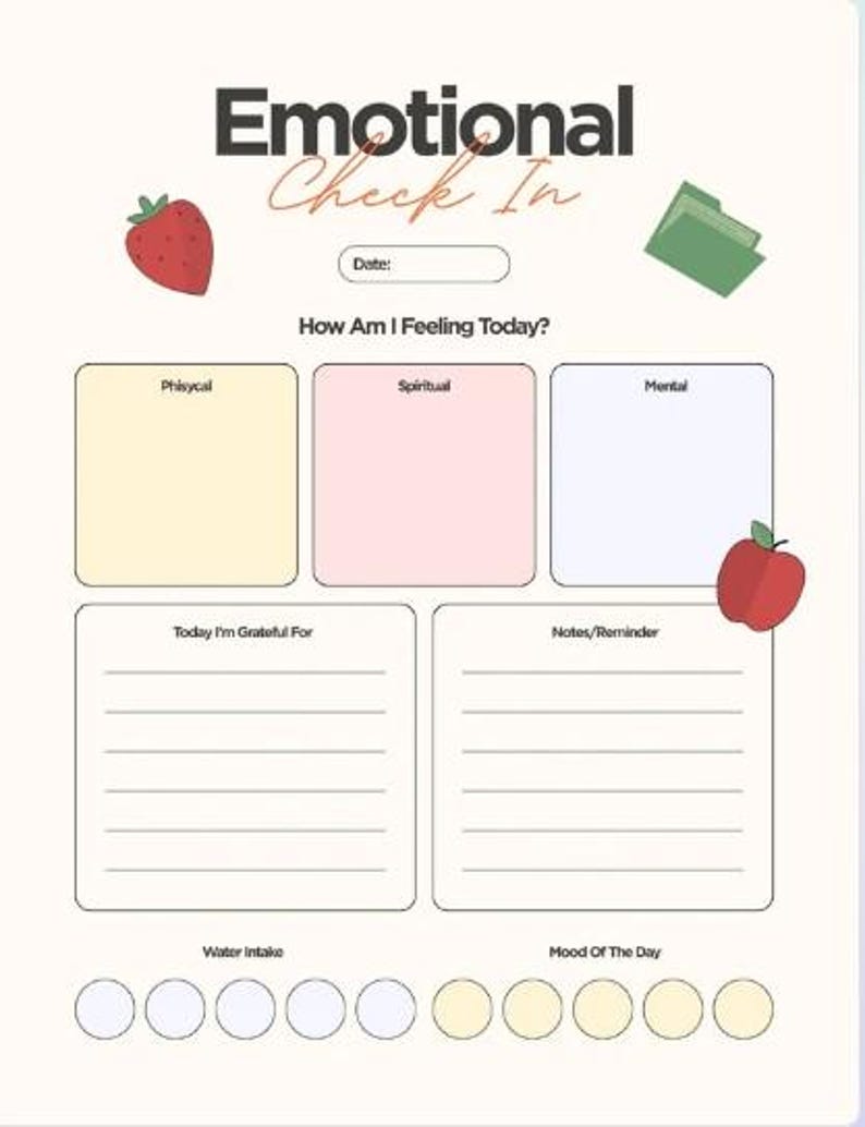 Emotional Check In - Etsy