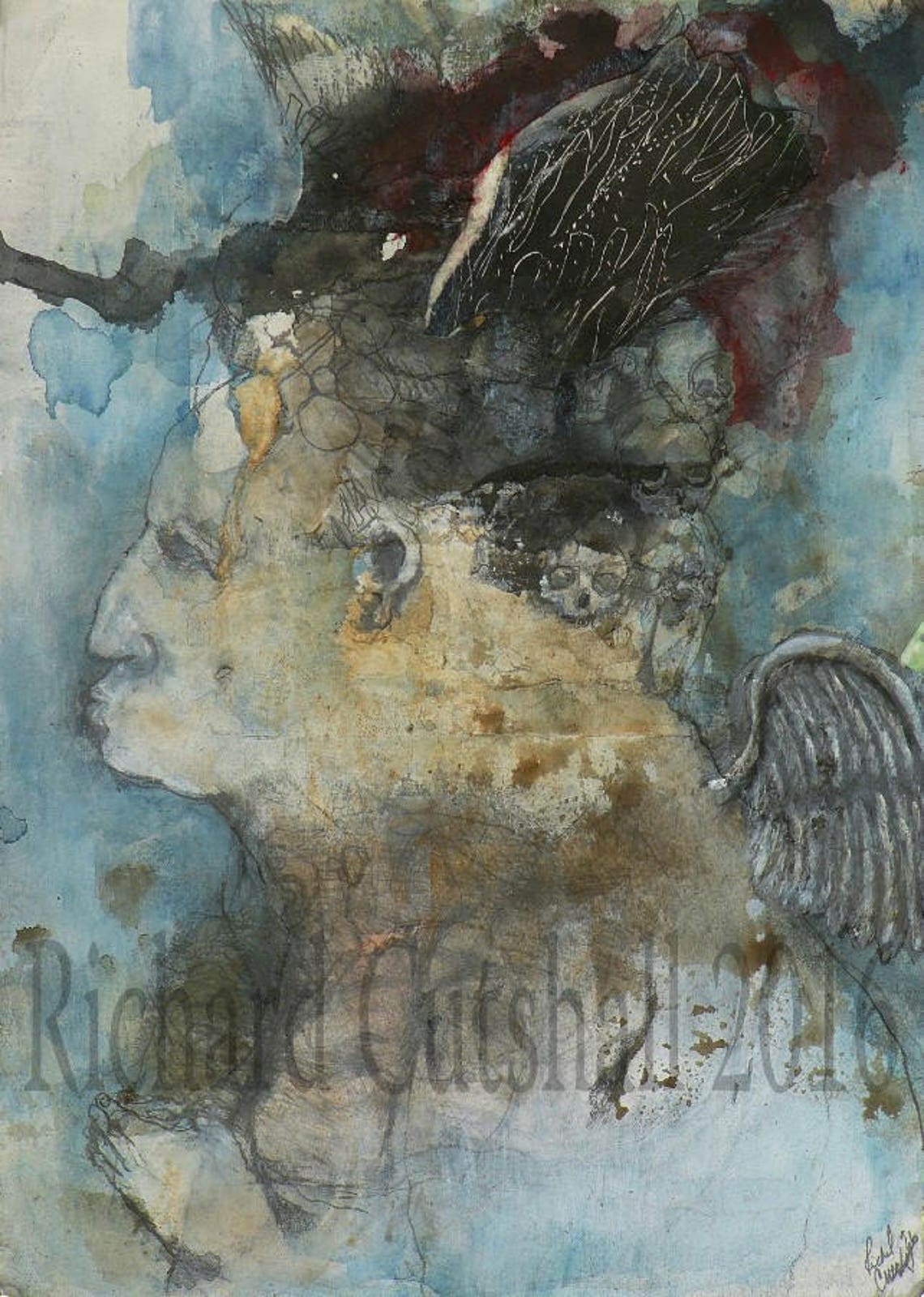 Original Raw Hand Made Expressionist Narrative Contemporary Art Brut ...