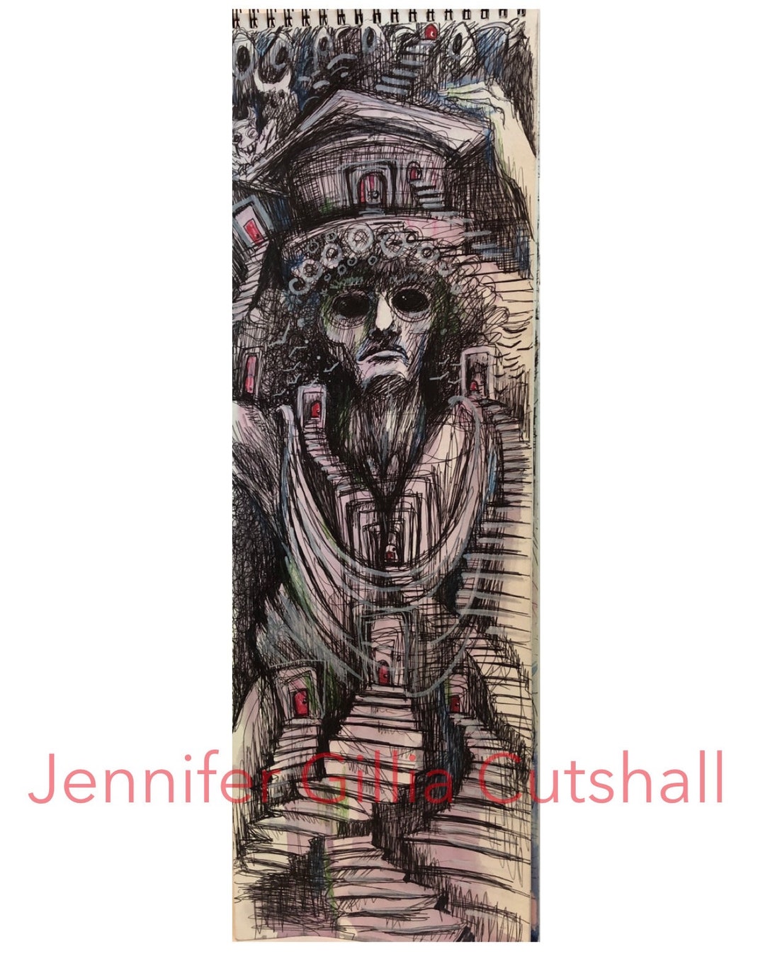 Original Drawing “she Refused to Answer" Part of the Shut-in Goddess ...