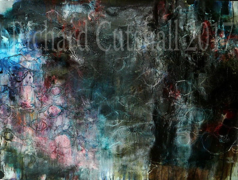 Original Artwork Art Brut Raw Outsider Expressive Mixed Media Painting ...