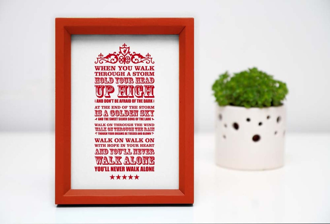 A4 LFC 'YNWA' Digital Print - Etsy