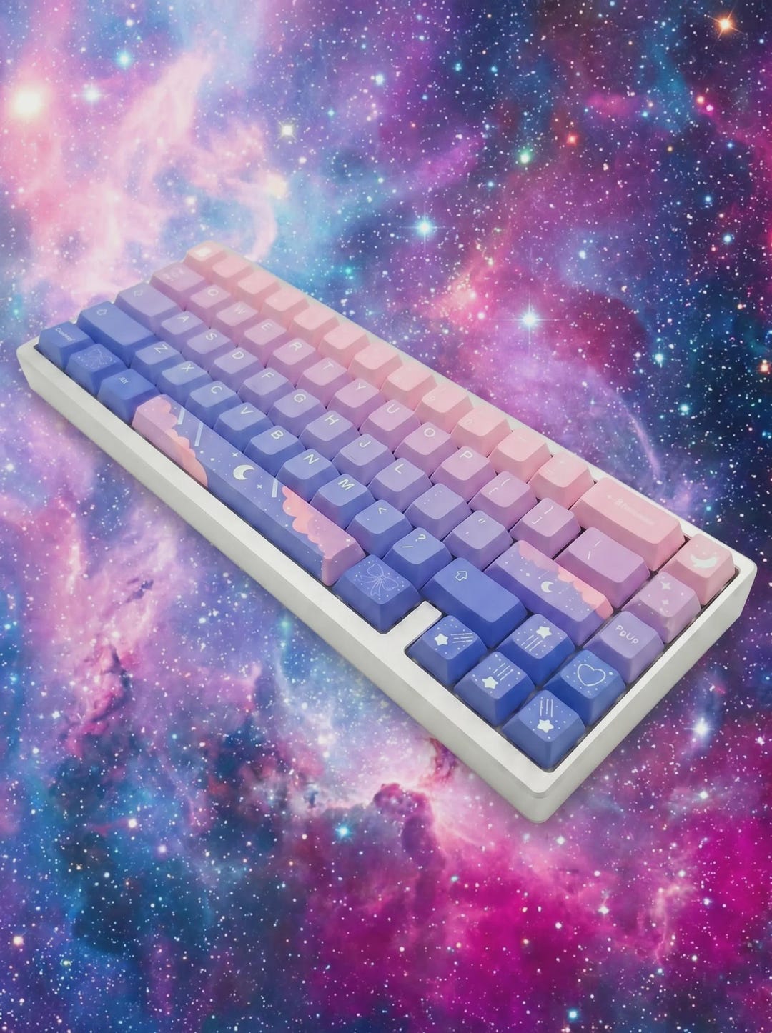 Star Moon Fairy Tale Keycap Set | PBT Dye Sub Cherry Profile Keyboard ...
