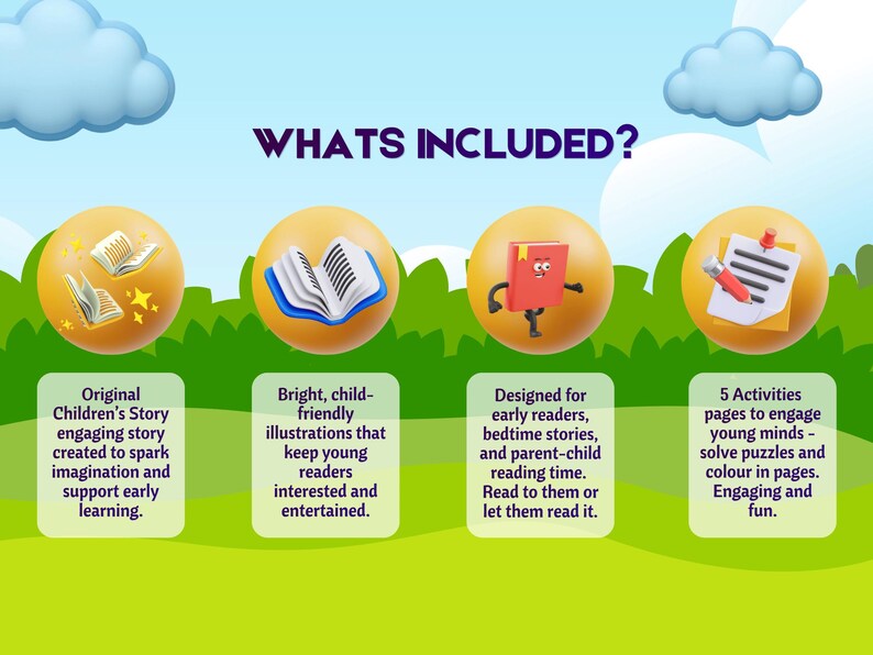 5 Kids Story Bundle PDF, Activity Pages, Fruit & Veggie Stories ...