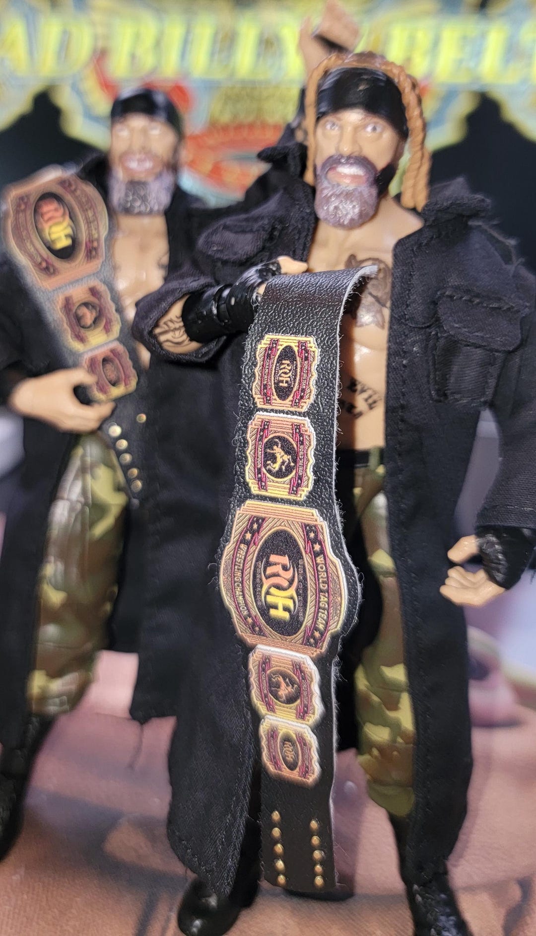 Custom Classic ROH Tag Team Championship Belts for Wrestling Action ...