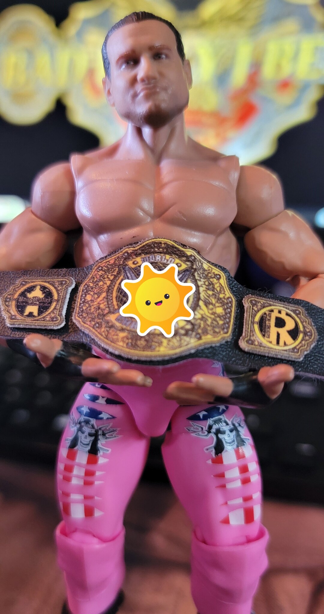 Custom World Heavyweight Championship Belt for Wrestling Figures 2023 ...