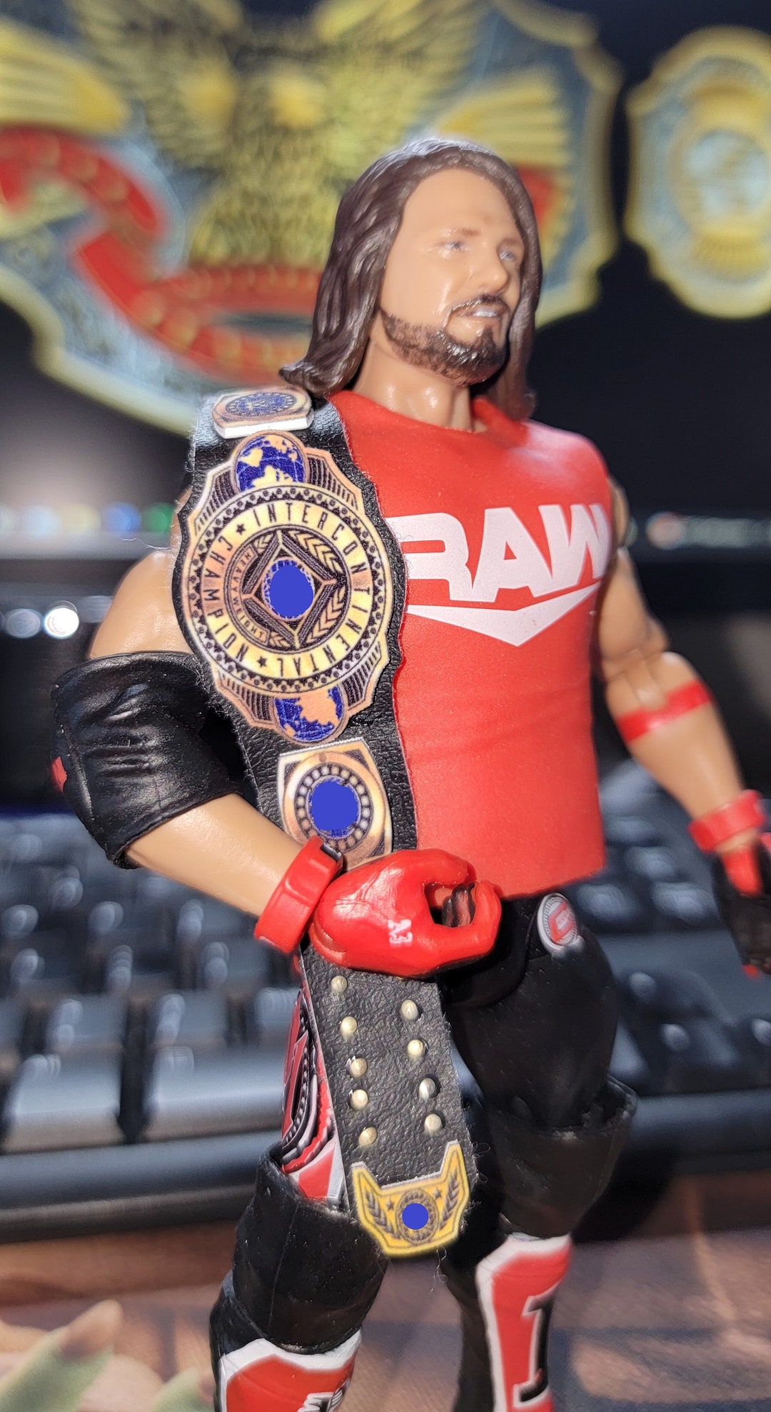 Custom IC Heavyweight Wrestling Championship Mini Replica Belt - Etsy