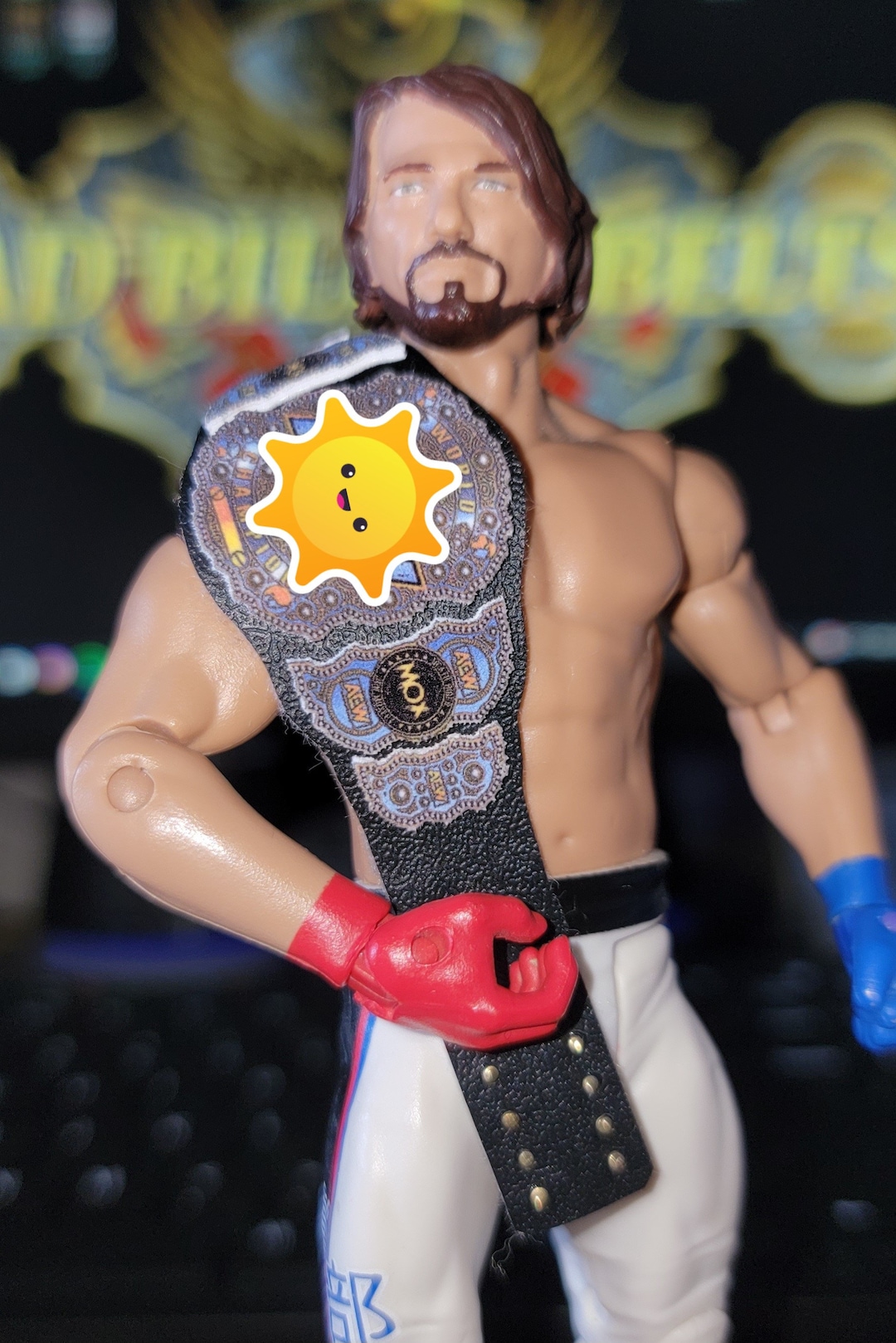 Custom World Championship Belt for Wrestling Figures V5, Custom Jon ...