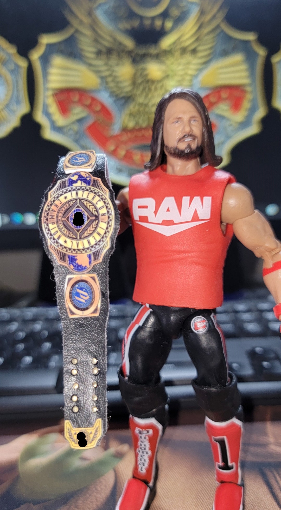 Custom IC Heavyweight Wrestling Championship Mini Replica Belt for ...