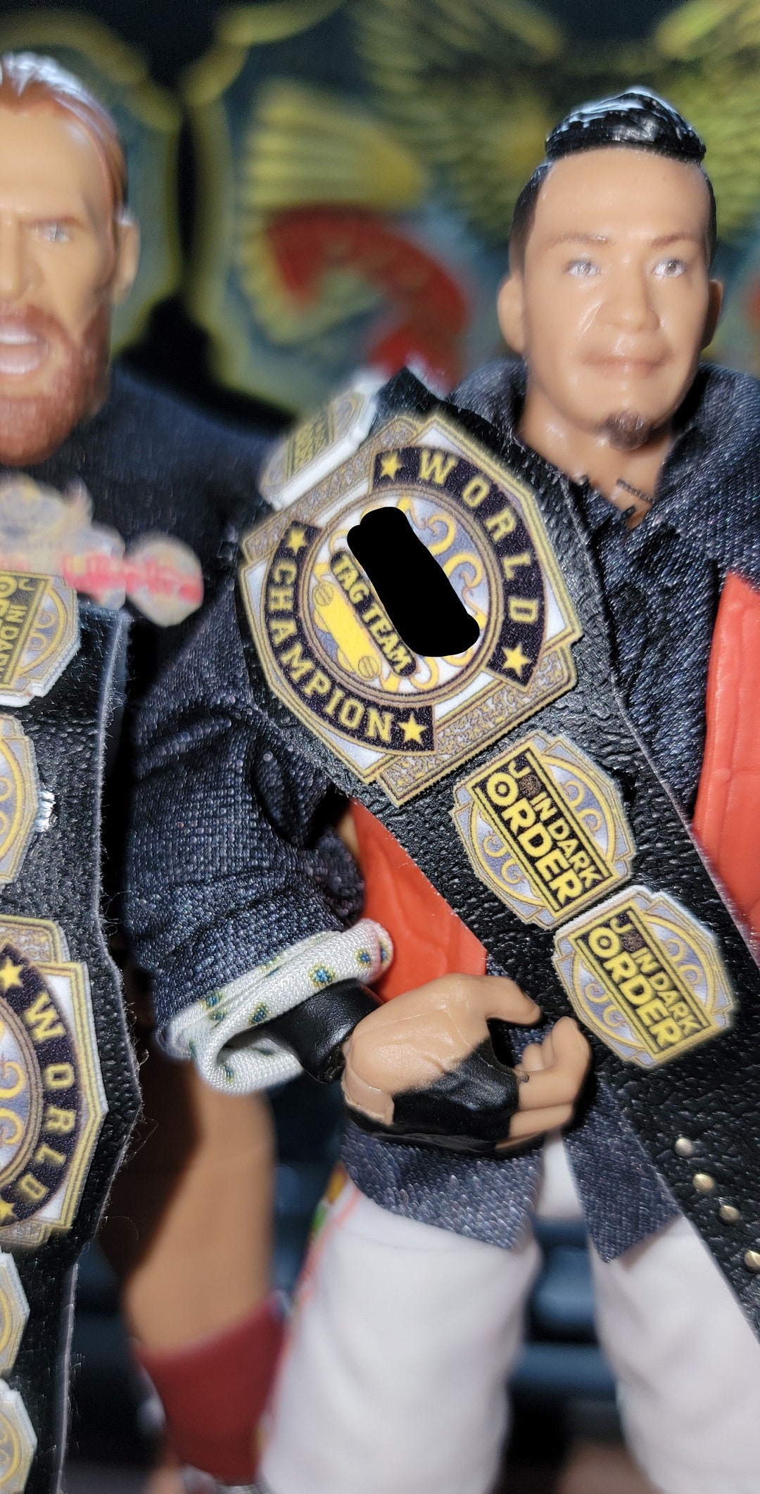 Custom Themed Faction Tag Team Championship Belts for Wrestling Figures ...